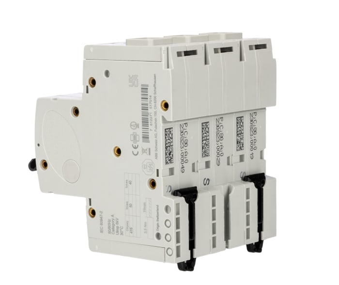 2CCG001232R0001 ABB | Interruptor automático 3P, 80A, Curva Tipo C, Poder de corte 50 kA S803P ...