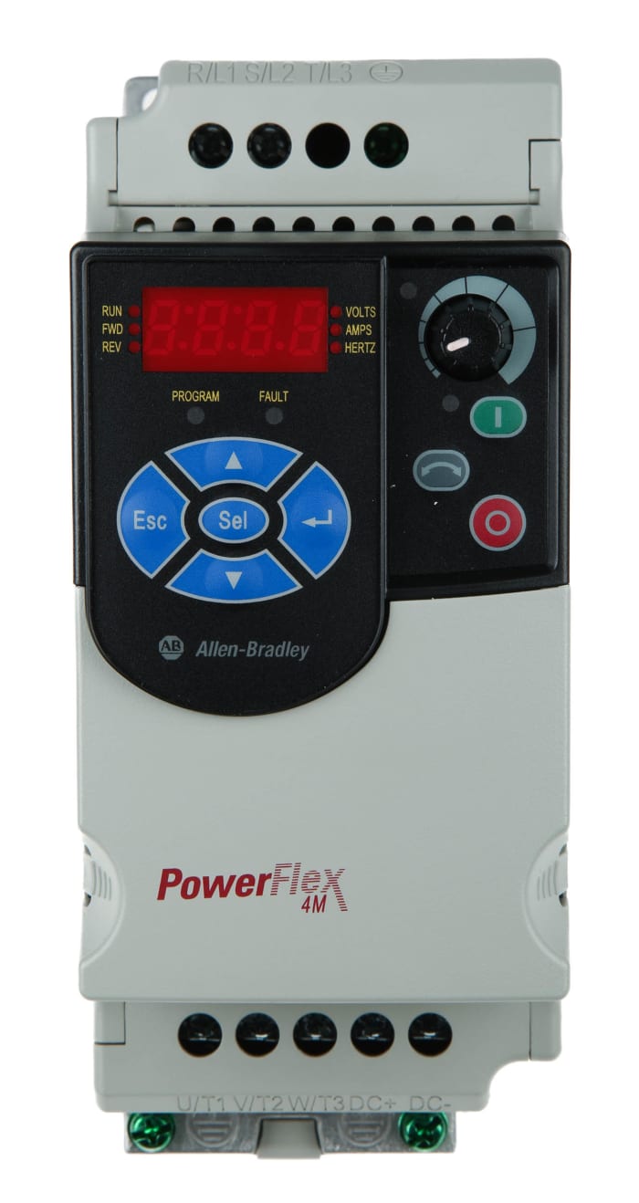 22F-A1P6N113 Allen Bradley | Allen Bradley Inverter Drive, 0.2 kW, 1 Phase, 240 V ac, 1.6 A ...