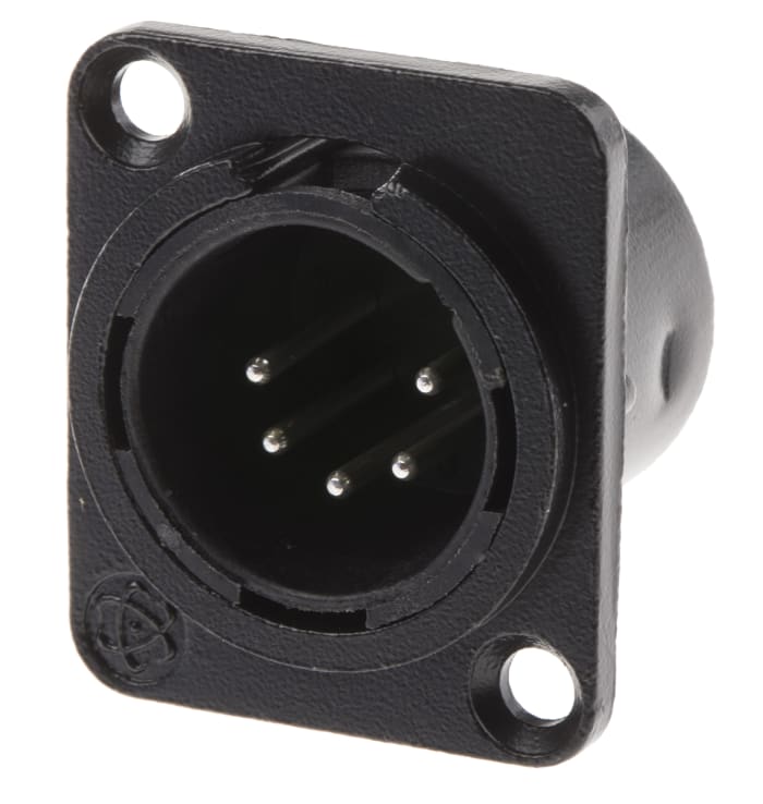 RS PRO | RS PRO Panel XLR Connector, Straight Male, 5 Way | 457-926 | RS