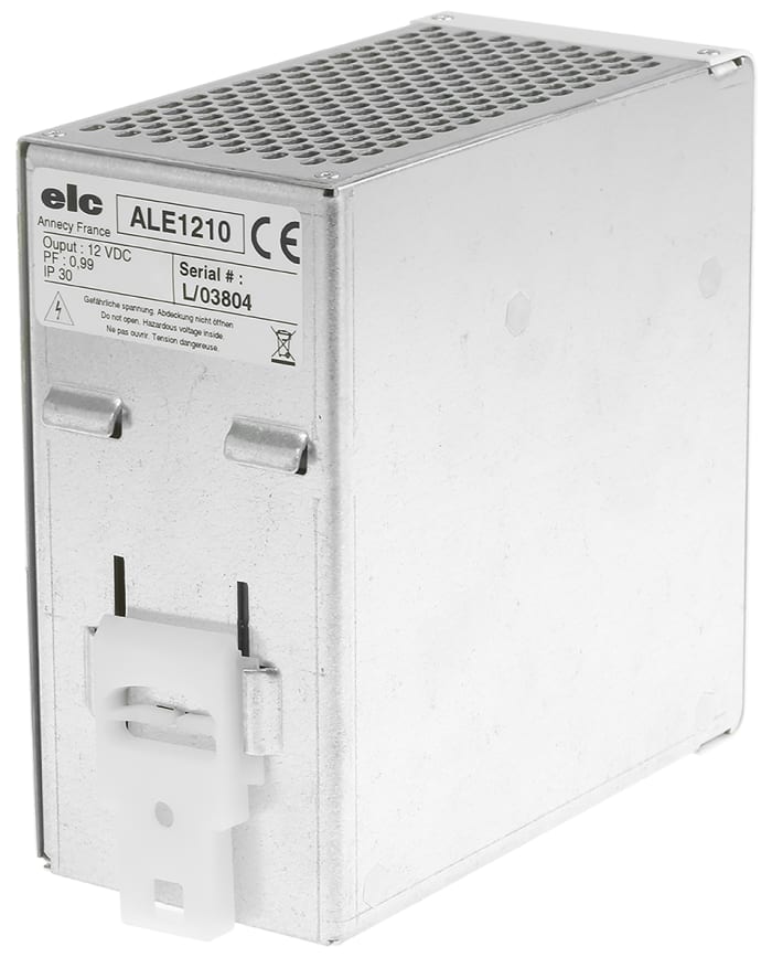 ALE1210 ELC | ELC ALE Switched Mode DIN Rail Power Supply, 230V ac ac ...