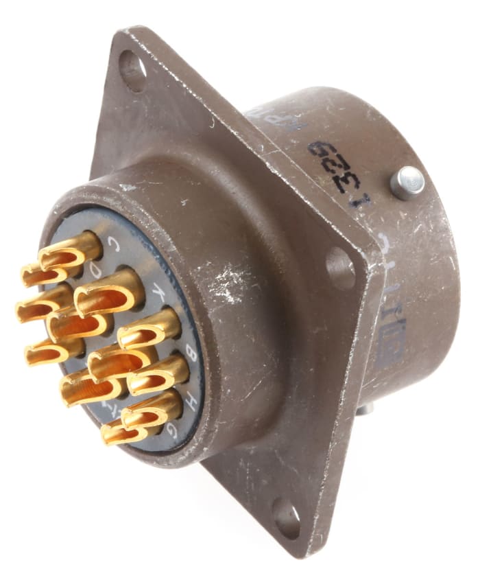 KPT02E14-12P ITT Cannon | ITT Cannon, KPT, Copper Alloy 12 Way Box ...