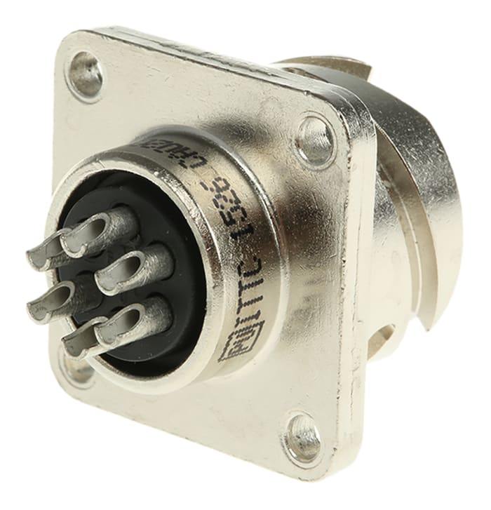 CA02COM-E14S-6S-B ITT Cannon | ITT Cannon, CA-COM, Copper Alloy 6 Way Box Mount MIL Spec ...