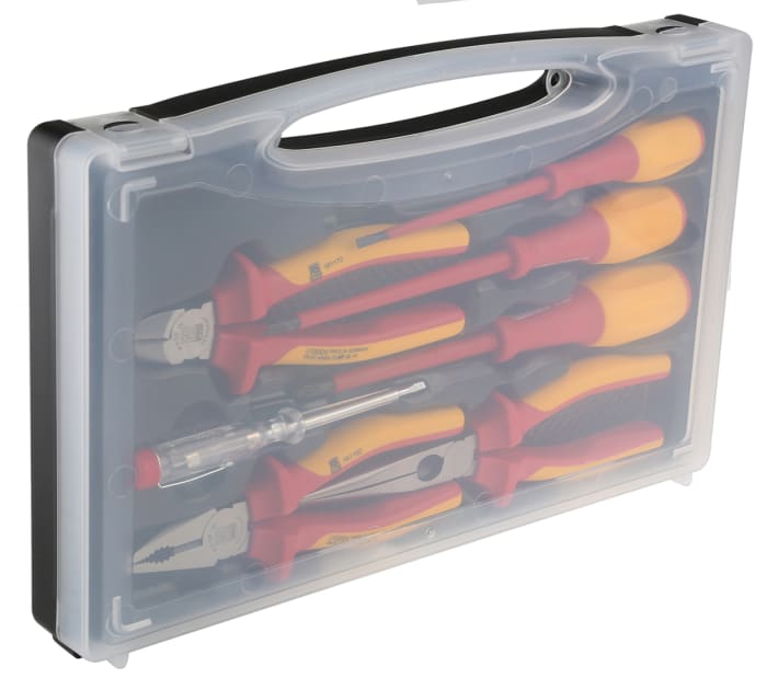 RS PRO | RS PRO 7 Piece Electricians Tool Kit with Case, VDE Approved ...