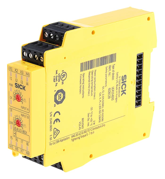 UE410-8DI3 SICK | SICK UE410 Series Input Module, 8 Inputs, , 0 Outputs, 24 V dc | 480-932 | RS