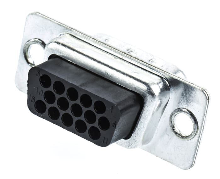 RS PRO | RS PRO 15 Way Straight 2.29 mm Pitch Cable D-Sub Connector ...