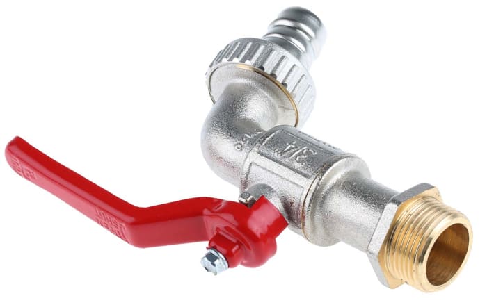 RS PRO | RS PRO Chrome Plated Brass Lever Bib Tap, 3/4in | 486-198 | RS