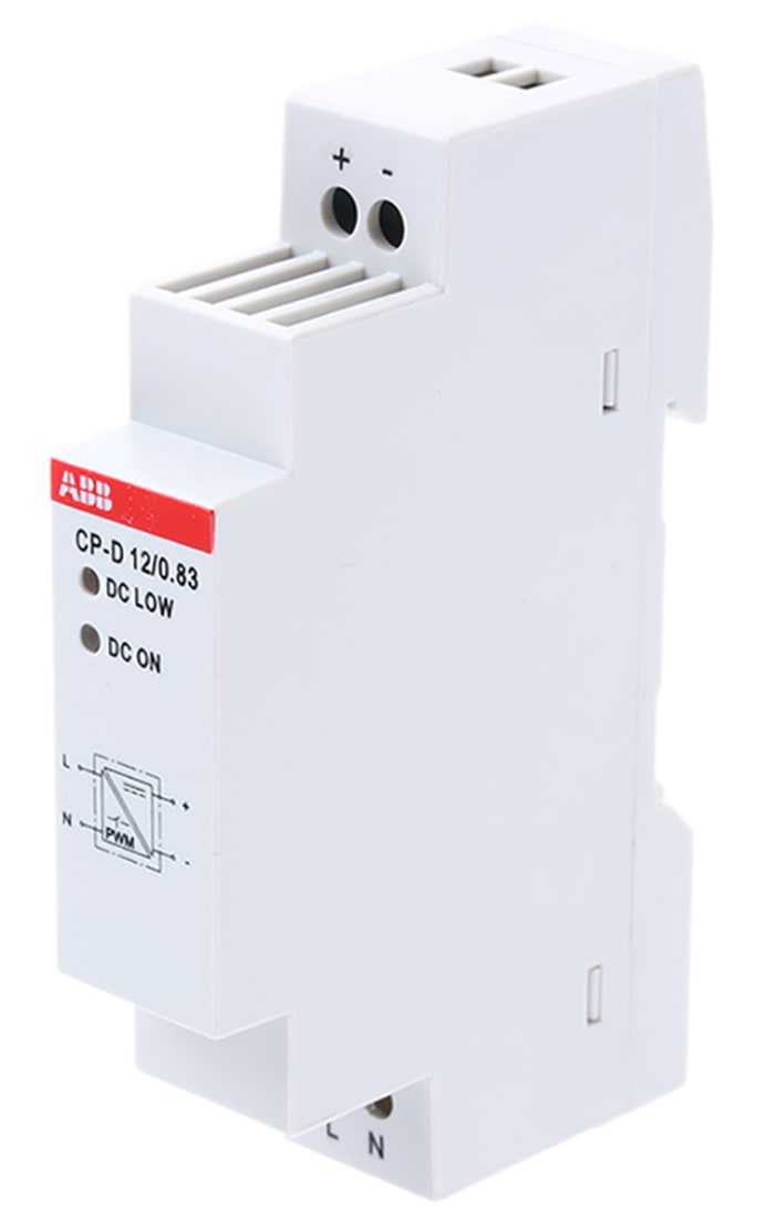 1SVR427041R1000 - CP-D 12/0.83,1SVR4 ABB | ABB CP-D Switched Mode DIN Rail Power Supply, 90 → ...