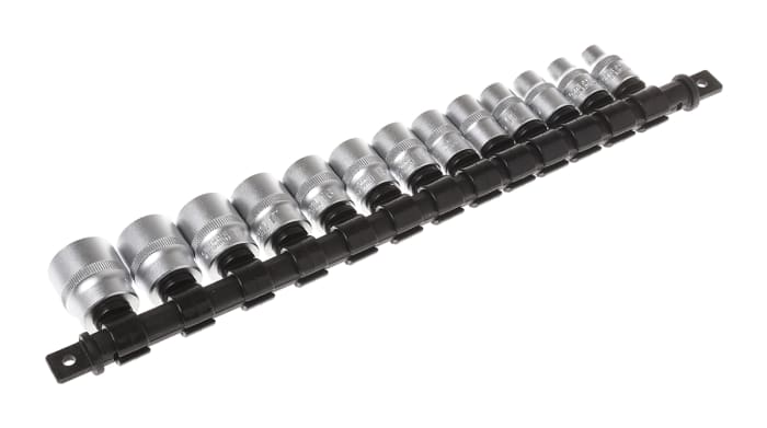 RS PRO | RS PRO 13-Piece Metric 3/8 in Standard Socket Set , 12 point ...
