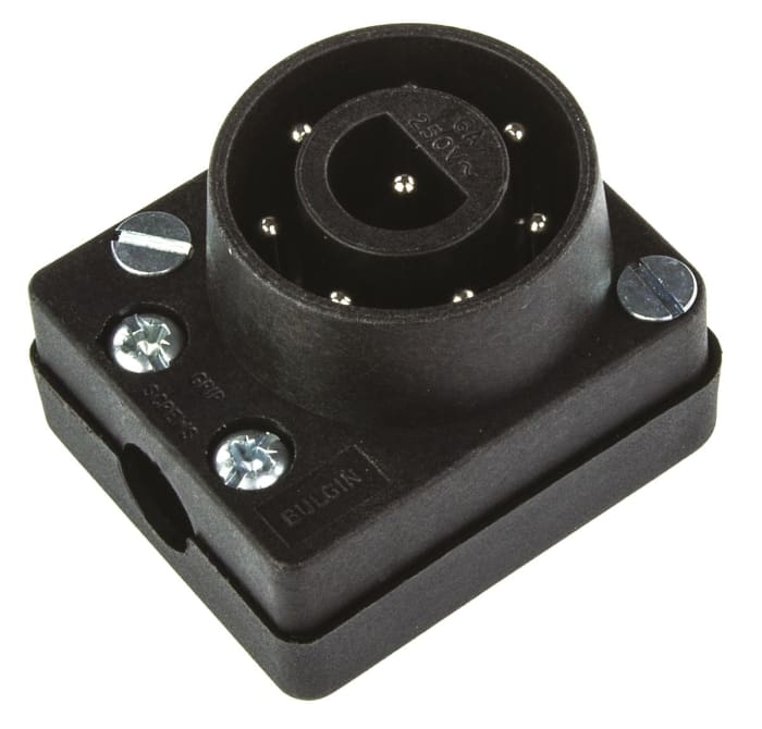 PX0551 Bulgin | Bulgin Power Connector Cable Mount Plug, 8, Screw Down ...