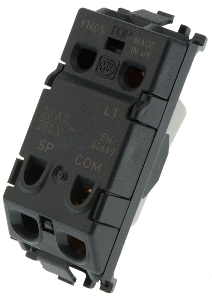 56891 BLK MK Electric | MK Electric Black Rocker Light Switch, 1 Way, 1 ... 56891 BLK MK Electric | MK Electric Black Rocker Light Switch, 1 Way, 1 ...