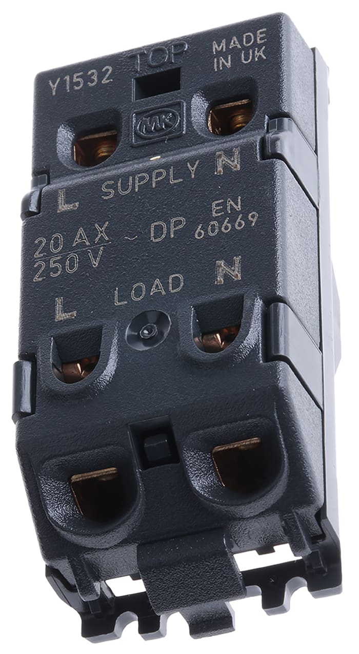 56896 BLK MK Electric | MK Electric 1 Way Black Rocker Switch Grid ...