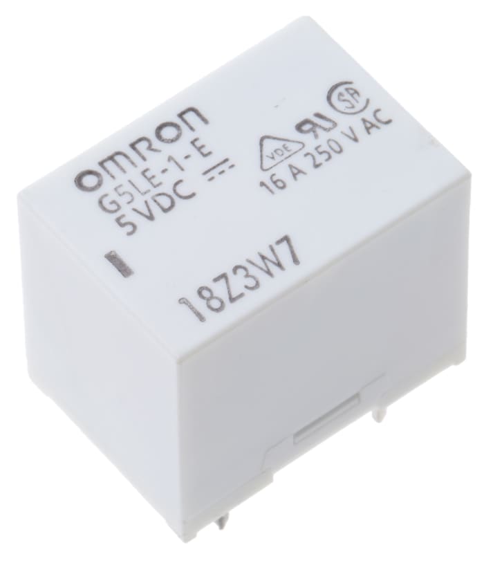 G5LE-1-E DC5 Omron | Omron PCB Mount High Frequency Relay, 5V dc Coil ...