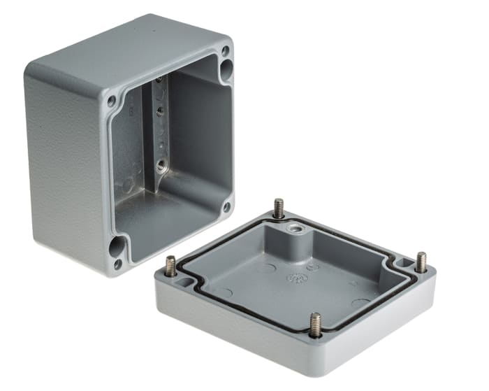 01080806 Rose | Caja Rose de Aluminio Presofundido Gris, 80 x 75 x 57mm ...