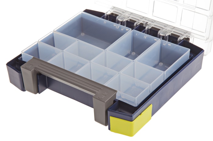 134774 Raaco | Raaco 11 Cell Grey PC, PP Compartment Box, 55mm x 241mm ...
