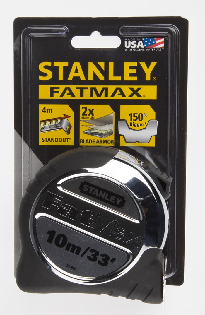 5-33-896 Stanley | Stanley FatMax 10m Tape Measure, Metric & Imperial ...