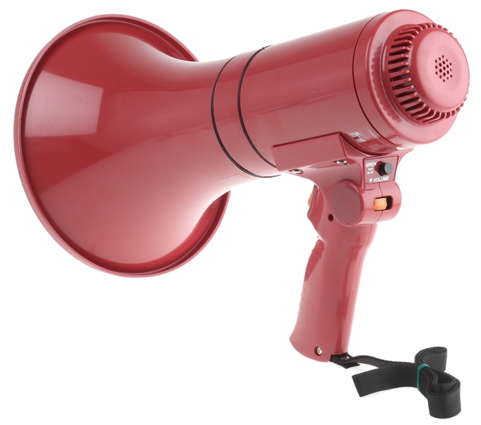 ER1215S TOA | TOA ER1215S Red 15 W Hand Grip Megaphone with Siren Alert ...