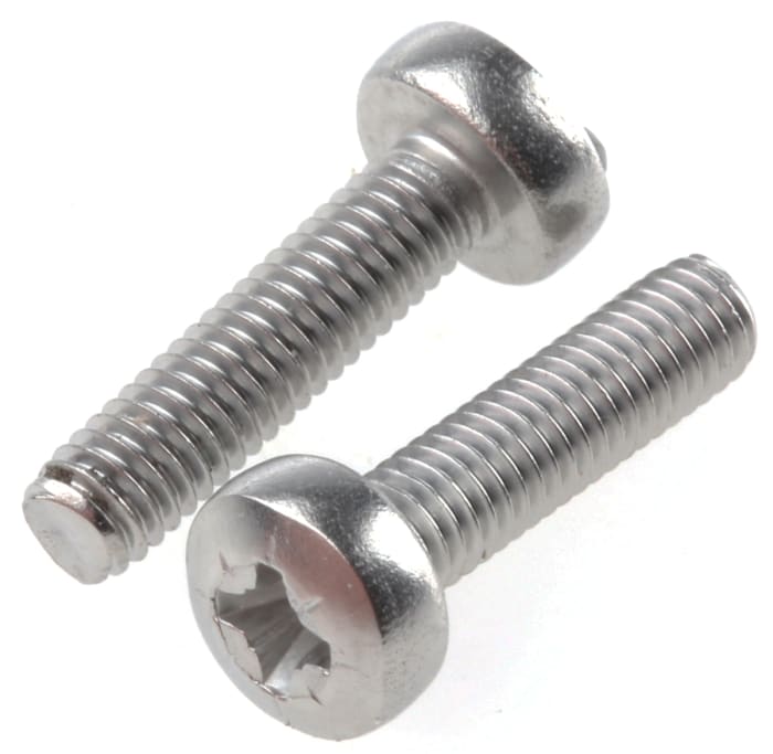 RS PRO | RS PRO Pozi Pan A2 304 Stainless Steel Machine Screws DIN 7985, M3x12mm | 528-750 | RS ...