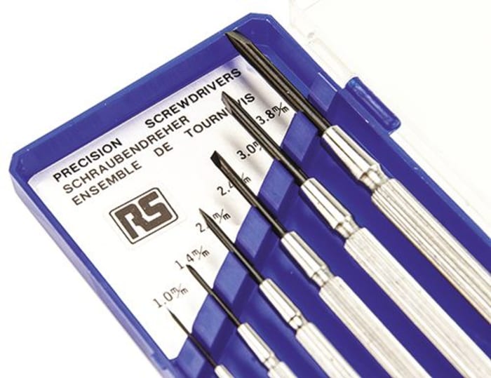 RS PRO | RS PRO Slotted Precision Screwdriver Set, 6-Piece | 537-861 | RS