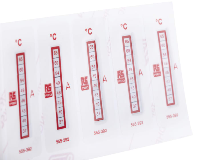 RS PRO | RS PRO Non-Reversible Temperature Sensitive Label, 37°C to 65 ...