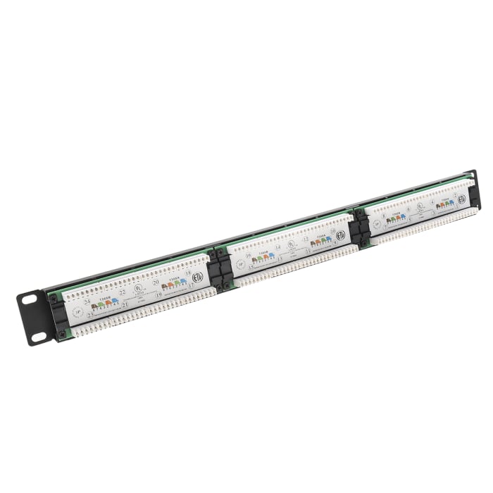 RS PRO | RS PRO Cat5e 24 Port RJ45 RJ Patch Panel UTP 1U Black | 556 ...