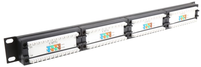RS PRO | RS PRO Cat5e 24 Port RJ45 RJ Patch Panel UTP 1U Black | 556 ...