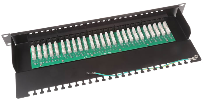 RS PRO | RS PRO Cat3 50 Port RJ45 Voice Patch Panel UTP 1U Black | 557 ...