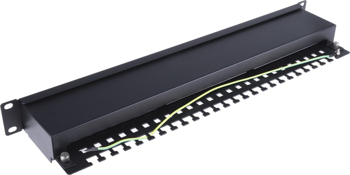 RS PRO | RS PRO Cat5e 24 Port RJ45 RJ Patch Panel STP 1U Black | 557 ...