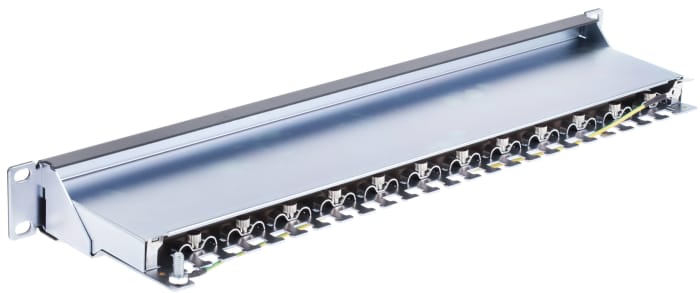 RS PRO | RS PRO Cat6 24 Port RJ45 RJ Patch Panel STP 1U Black | 557-183 ...