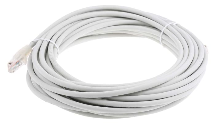 RS PRO | RS PRO, 10m Cat5e, Grey RJ45 to Male RJ45 Male, U/UTP ...