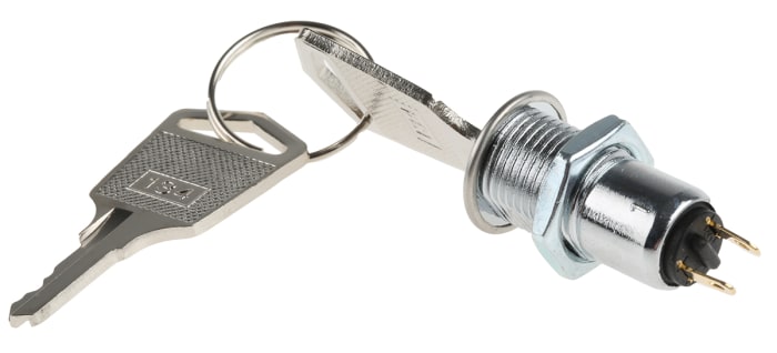 SKL-12-AS2 Lorlin | Lorlin Key Switch, SPST, 500 mA @ 24 V 2-Way Common ...