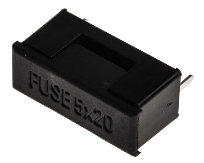 RS PRO | RS PRO 6.3A PCB Mount Fuse Holder for 5 x 20mm Fuse, 250V ac ...