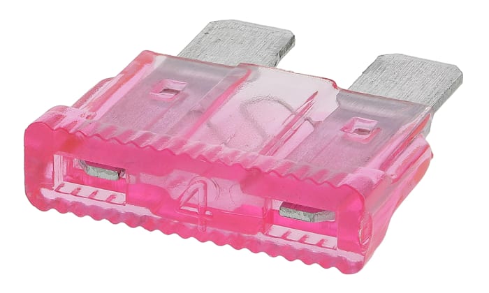 RS PRO | RS PRO 4A Pink Car Fuse, 32V dc | 563-788 | RS