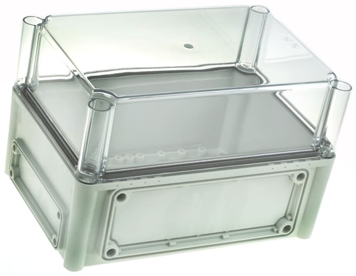 EKJB 180 G + EKJVT Fibox | Fibox EK Series Grey Grey Lid Polycarbonate ...
