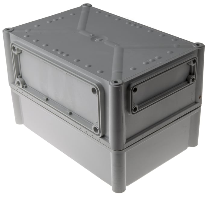 EKJB 180 G + EKJVT Fibox | Fibox EK Series Grey Grey Lid Polycarbonate ...