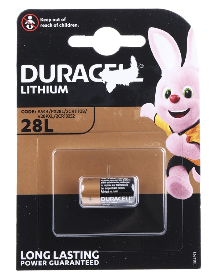 PX28L P1 RS Duracell | Duracell Lithium Manganese Dioxide 6V, 2CR11108 ...