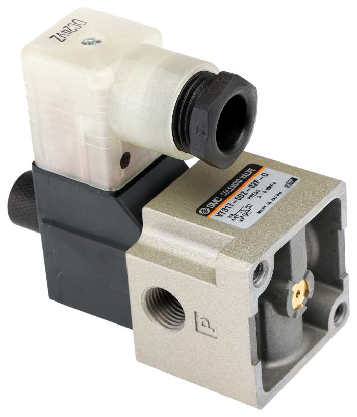 VT317-5DZ-02F-Q SMC | SMC 3/2 Pneumatic Control Valve - Spring/Solenoid G 1/4 VT317 Series 24V ...