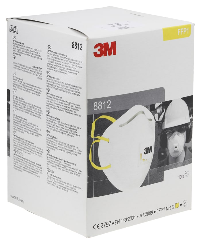 3M 8812 3M | 3M 8000 Series Disposable Face Mask for General Purpose ...
