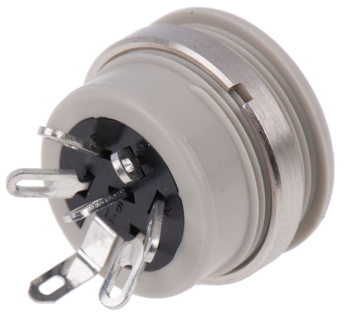 930954517 MAB 6100 grey Hirschmann | Hirschmann, MAB 6 Pole Din Socket ...