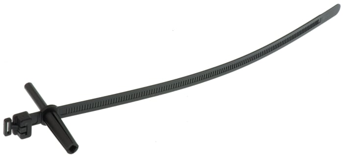 126-00020 WPT230-PA66HIR-BK HellermannTyton | HellermannTyton Cable Tie, Wall Plug Fixing, 230mm ...