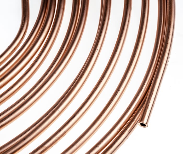 RS PRO | RS PRO 138 bar 10m Long Copper Pipe, 5mm Outer Diam. Copper ...