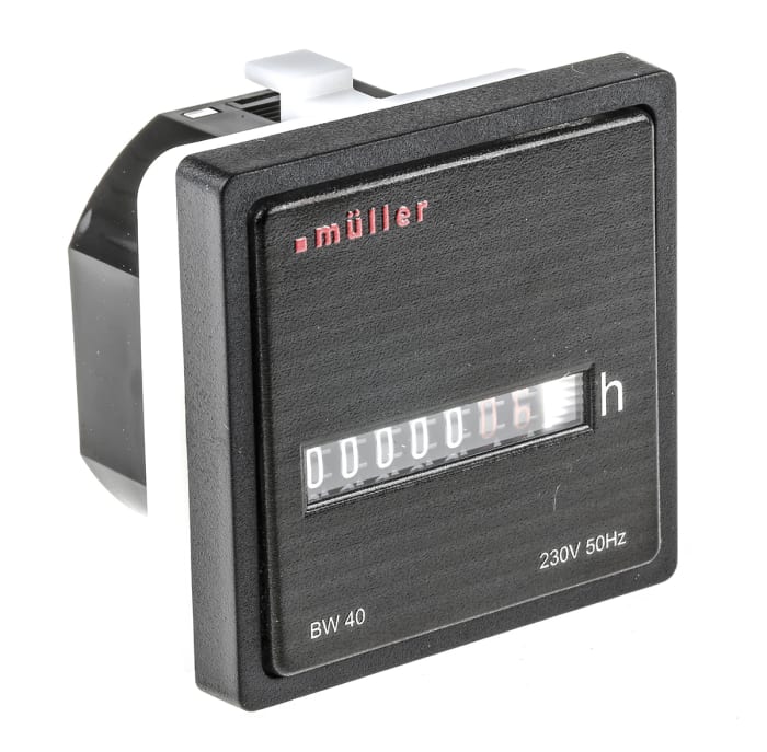 BW 40.28 230V 50HZ Muller | Muller BW40 Hour Meter, 5 Digit, 230 V ac ...