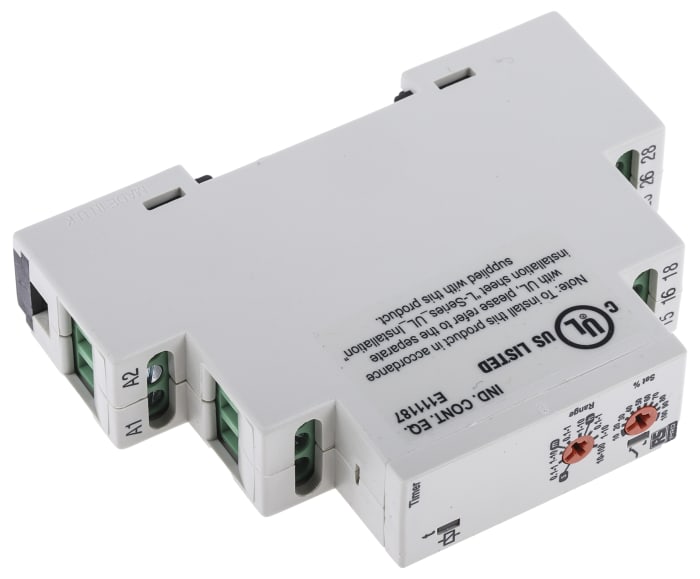 RS PRO | RS PRO DIN Rail Mount Timer Relay, 12 → 230V ac/dc, 0.1 s → ...