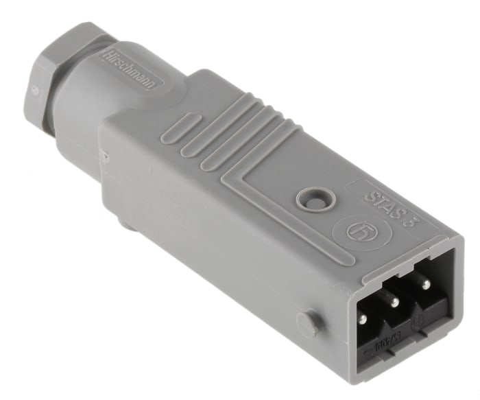 932143106 STAS 3 N grey Hirschmann | Hirschmann, ST IP54 Grey Cable ...