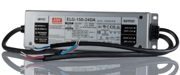 ELG-150-24DA MEAN WELL | MEAN WELL LED Driver, 24V Output, 150W Output, 6A Output, Constant ...