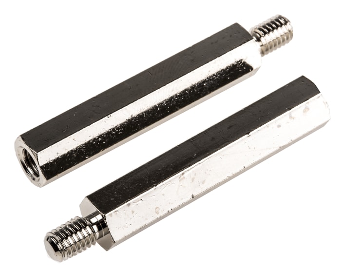 RS PRO | RS PRO Standoff, M5 x M5 Thread, 35mm Body, Brass, Male/Female ...