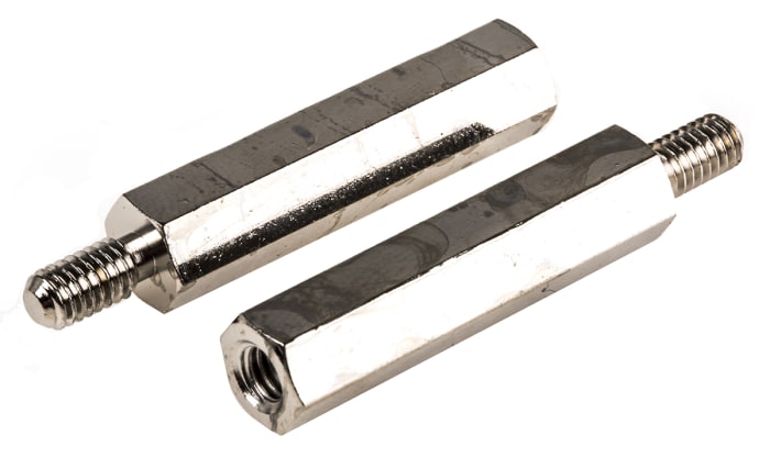 RS PRO | RS PRO Standoff, M4 x M4 Thread, 30mm Body, Brass, Male/Female ...