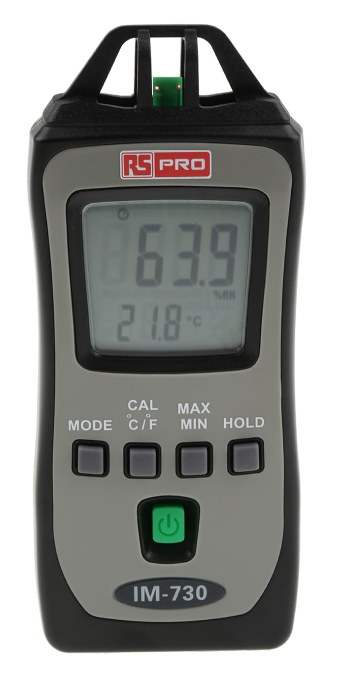 RS PRO | RS PRO Handheld Hygrometer, ±5 % Accuracy, +50°C Max, 99%RH ...