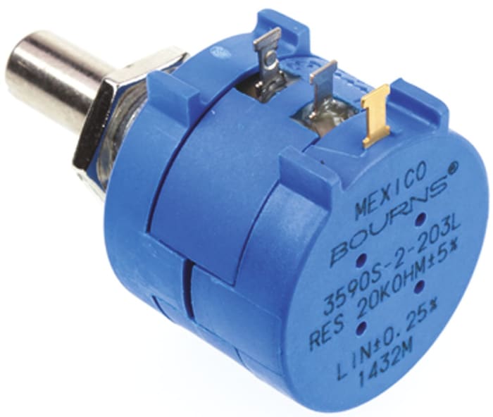 3590S-2-203L Bourns | Bourns 3590 20kΩ Rotary Potentiometer 10-Turns 1 ...