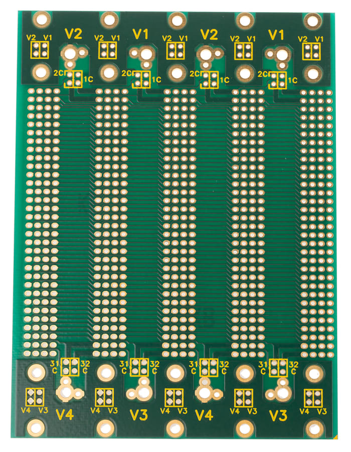 RS PRO | RS PRO 96 Way DIN 41612 Eurocard Backplane FR4 Double Sided 18 ...