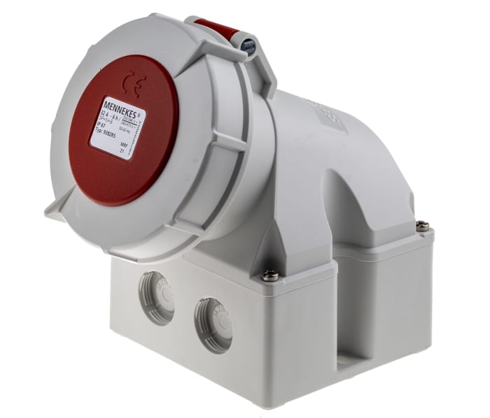 9382RS MENNEKES | MENNEKES IP67 Red Wall Mount 5P 25 ° Industrial Power ... 9382RS MENNEKES | MENNEKES IP67 Red Wall Mount 5P 25 ° Industrial Power ...